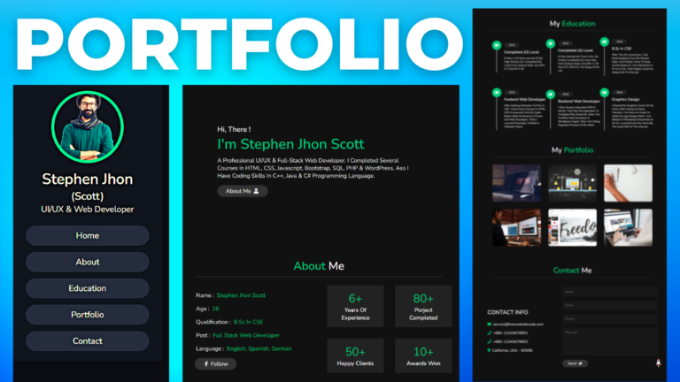 Freewebsitecode Get Free Html Css Website Design Project Source Code Download